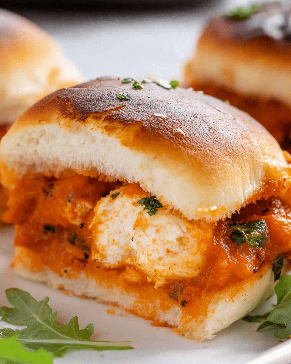 Chicken Parmesan Sliders | My Easy Plate