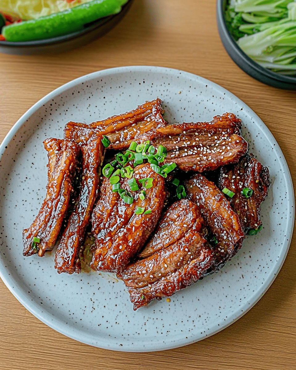 LA Galbi (Korean Marinated Short Ribs) | My Easy Plate