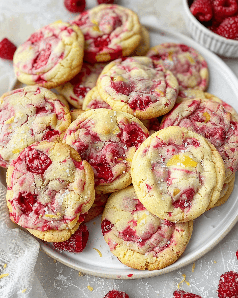 Lemon Raspberry Cookies | My Easy Plate