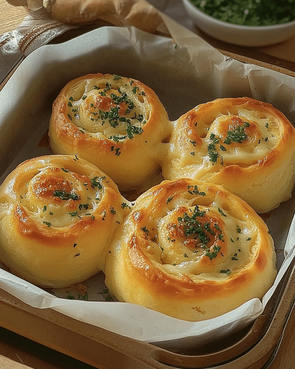 Buttery Cheese Garlic Rolls | My Easy Plate