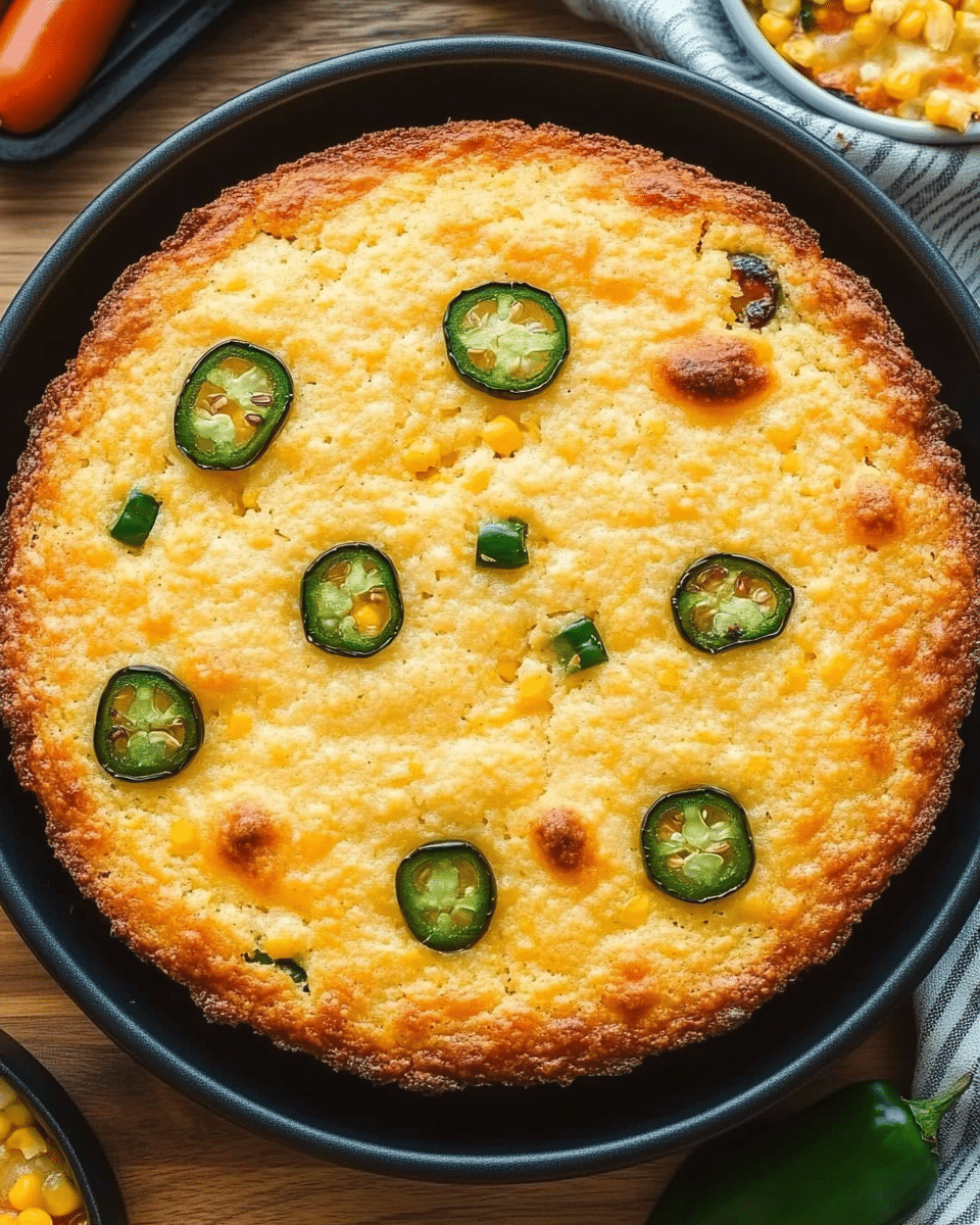 Southern Cheddar Jalapeño Cornbread Bake | My Easy Plate